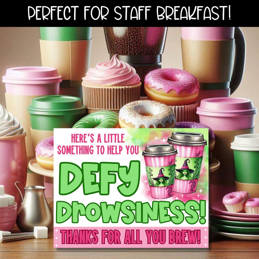 Wicked Coffee Cafe Bar Teacher Employee Staff Appreciation Week Theme ...