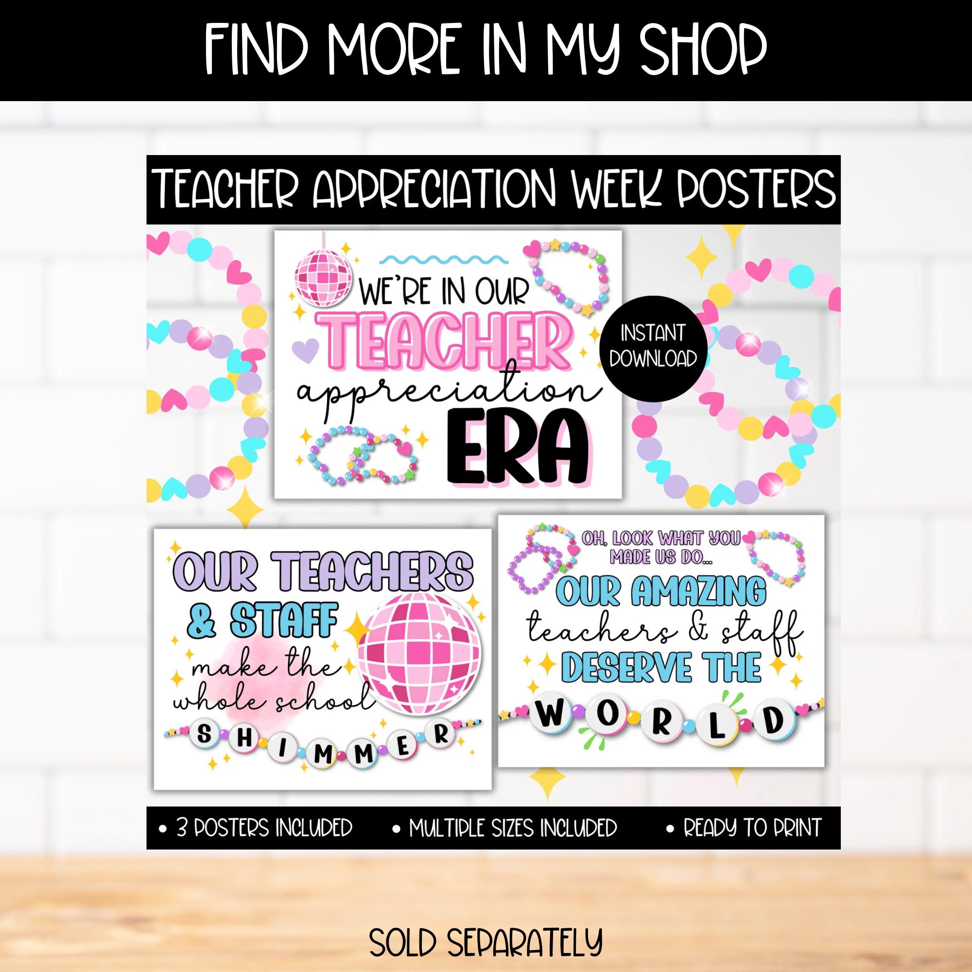 Bloom Flower Teacher Staff Appreciation Week Snack Food Door Hanger ...