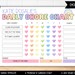Editable Colorful Kid Chore Chart, Cleaning Schedule Planner, Family ...