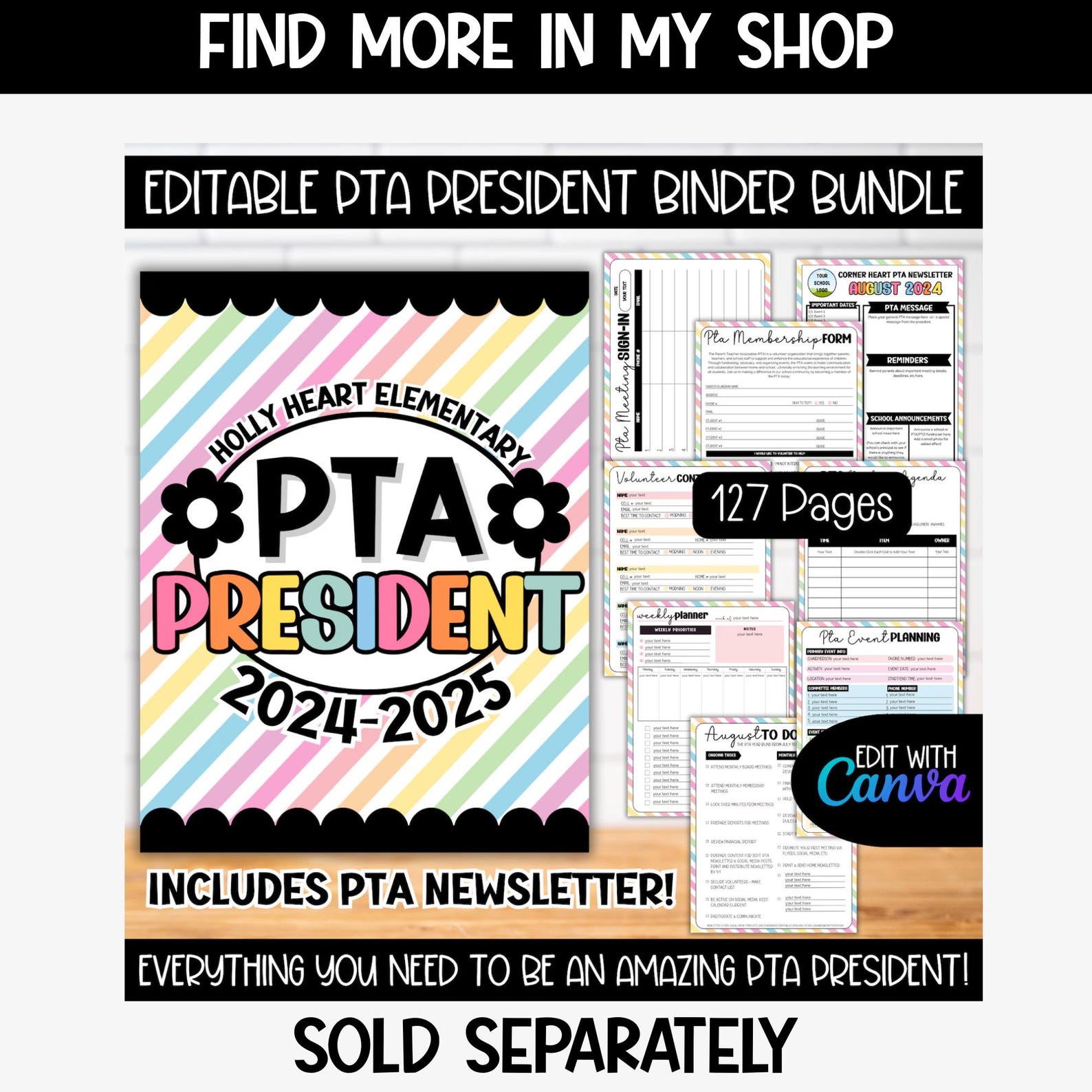 PTA PTO Teacher Appreciation Week Donation Request Flyer Form Letter ...
