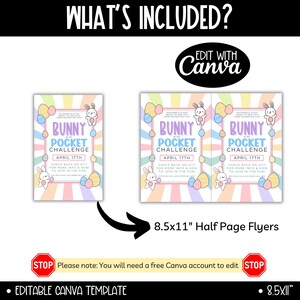 Easter Bunny in My Pocket Teacher Appreciation Game Flyer Bundle ...