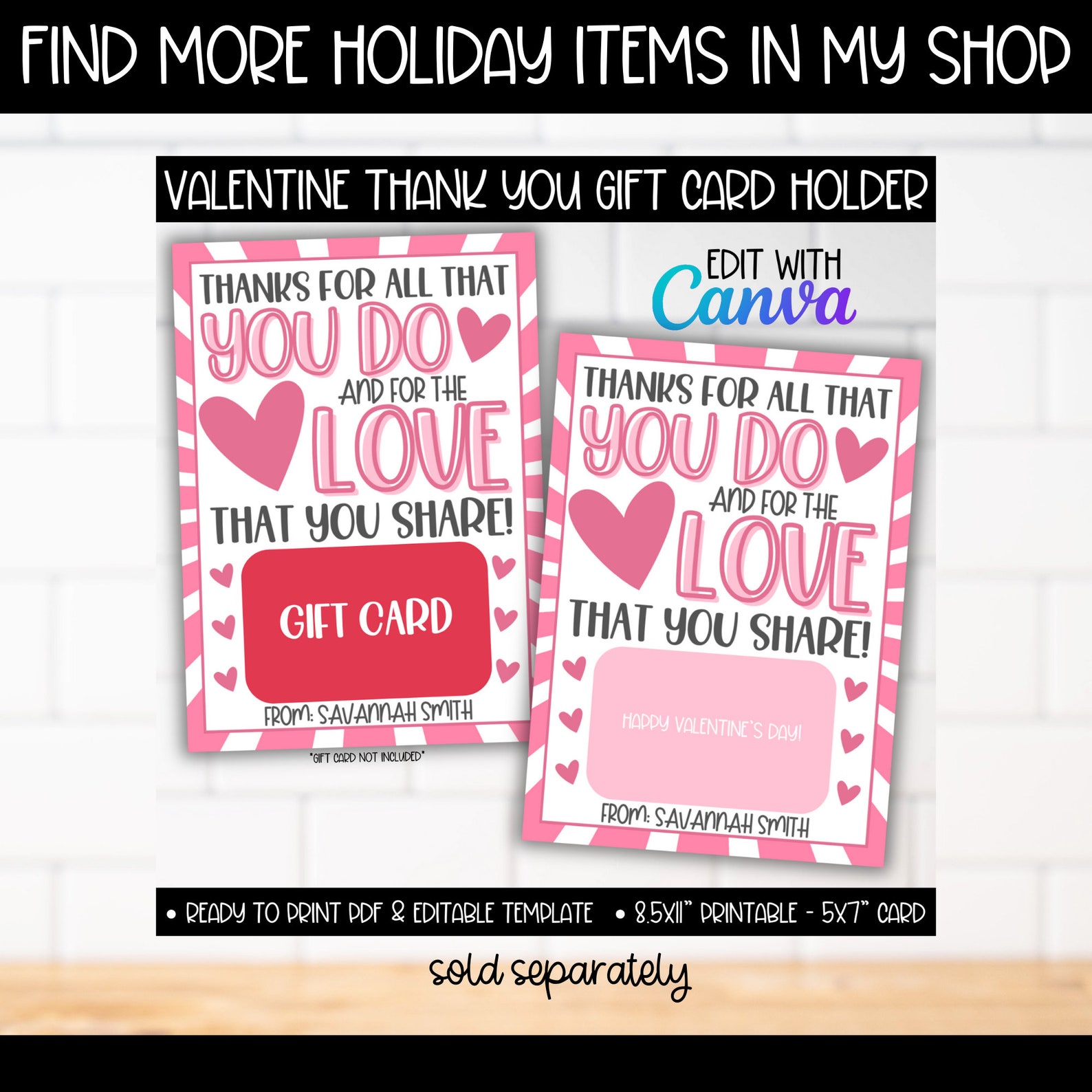 Valentine's Day Heart Sunglasses Treat Goody Bag Tag Card, Pink Boys ...