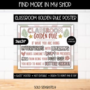 Groovy Classroom Posters Bundle, Retro Aesthetic School Bulletin Board ...
