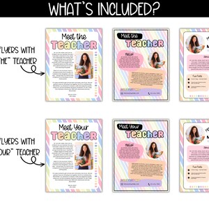 Meet the Teacher Flyer Editable Template, Classroom Open House, Meet ...