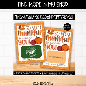 Teacher Para Professional Day Gift Card Holder, Paraprofessional ...