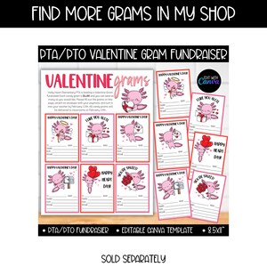 Valentine's Day Fundraiser Flyer Forms Tag Template PTA PTO Fundraising ...