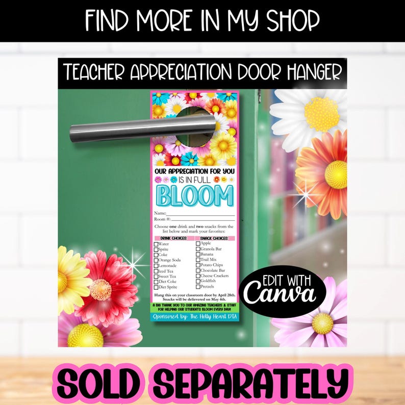 Flower Garden Teacher Staff Appreciation Week 6ft Large Banner Digital ...