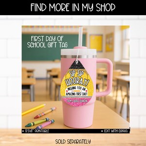 FIRST and LAST Day of School Sign Canva Template Bundle, First Day ...