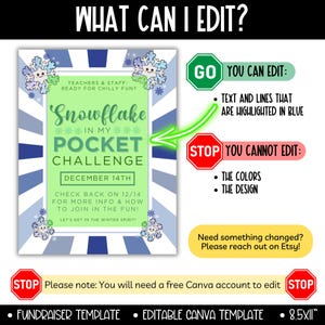 Winter Teacher Appreciation Inclusive Holiday Flyer Template, Snowflake ...