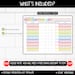 Medication Supplement List Color Code Tracker Log Chart Template With ...