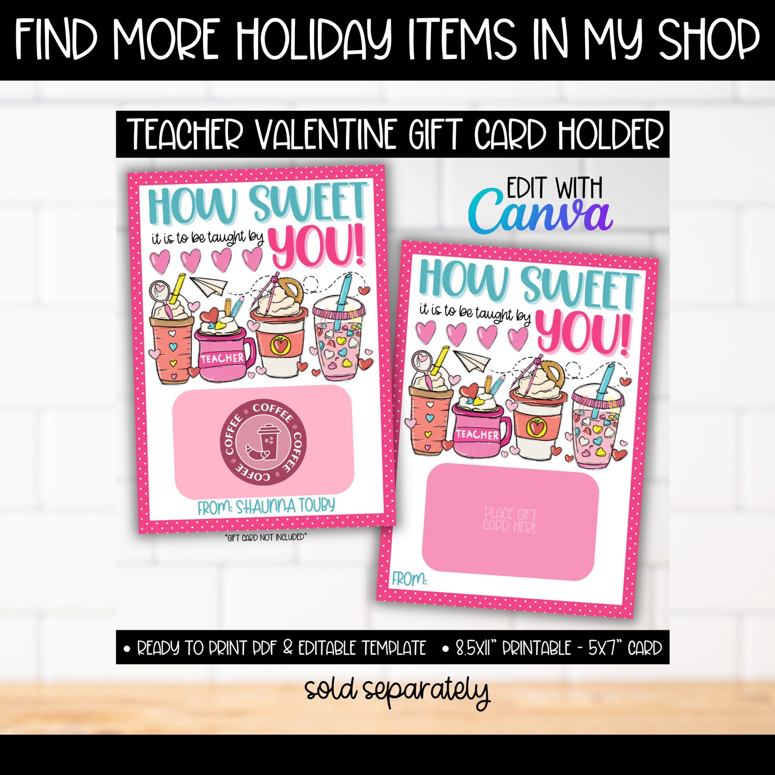 Valentine's Day Heart Sunglasses Treat Goody Bag Tag Card, Pink Boys ...