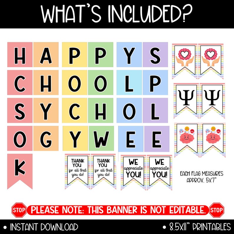 School Psychology Appreciation Week Banner, PTA PTO School Psychologist ...