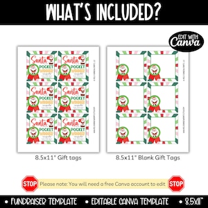 Holiday Christmas Teacher Appreciation Flyer Template, Santa in Pocket ...