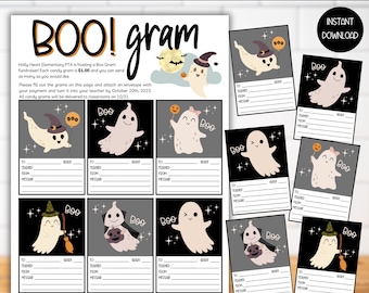 Halloween Candy Gram Flyer Boo Grams School Fundraiser - Etsy