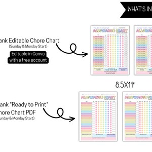 Editable Allowance Tracker Chart, Kids Budgeting Money Saving Worksheet ...