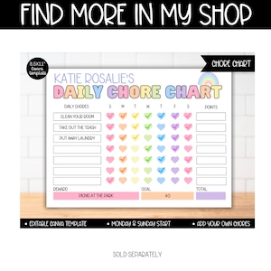 Green Editable Behavior Tracker for Kids, Good Behavior Chart, Toddler ...