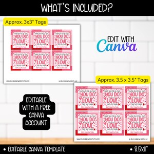 Thank You Valentine's Day Gift Tag Boss Nurse Teacher Coworker PTA Card ...