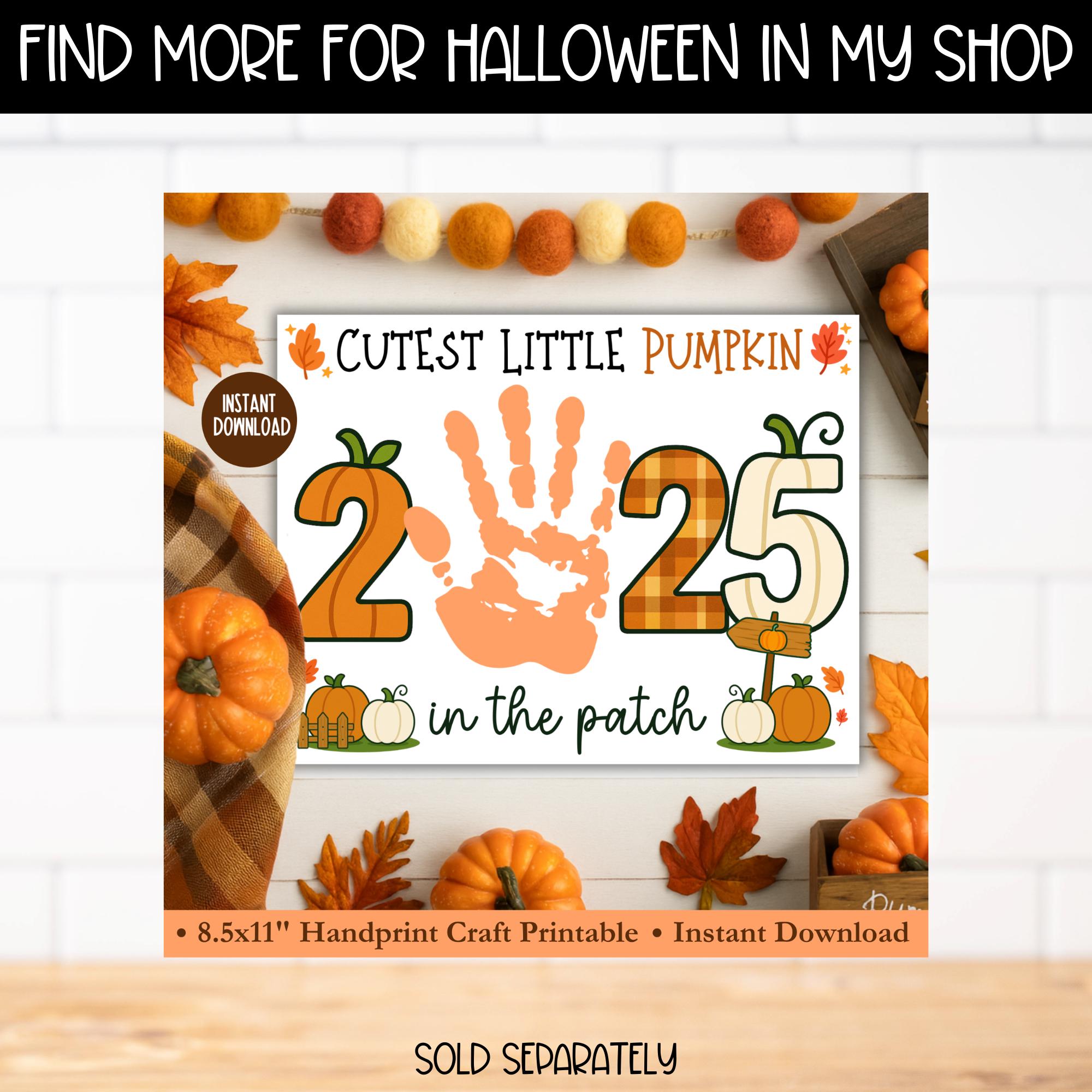 Halloween Ghost Handprint Footprint Craft Printable: Fall 2025 Toddler ...
