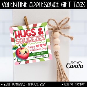 Valentine's Day Applesauce Cards, Valentine Apple Sauce Pouch Class ...