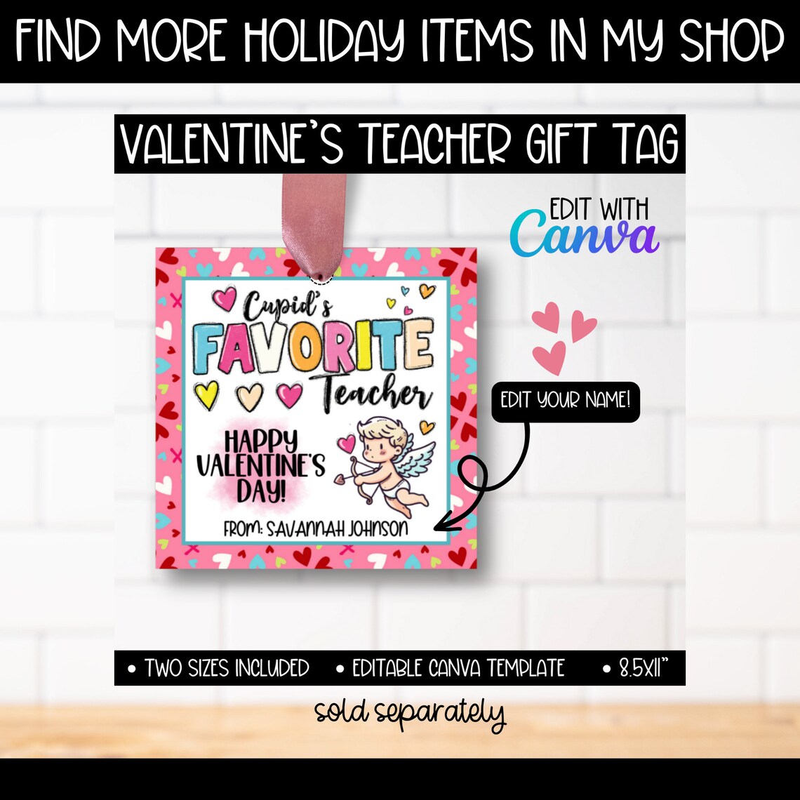 Teacher Appreciation Week Pie Gifts Printable Editable Tags, No Matter ...