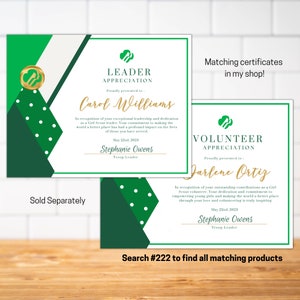 Girl Scout Bridging Certificates All Levels Girl Scout Bridging ...