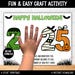 Halloween Pumpkin Monster Handprint Craft 2025, Preschool Hand Art Poem ...
