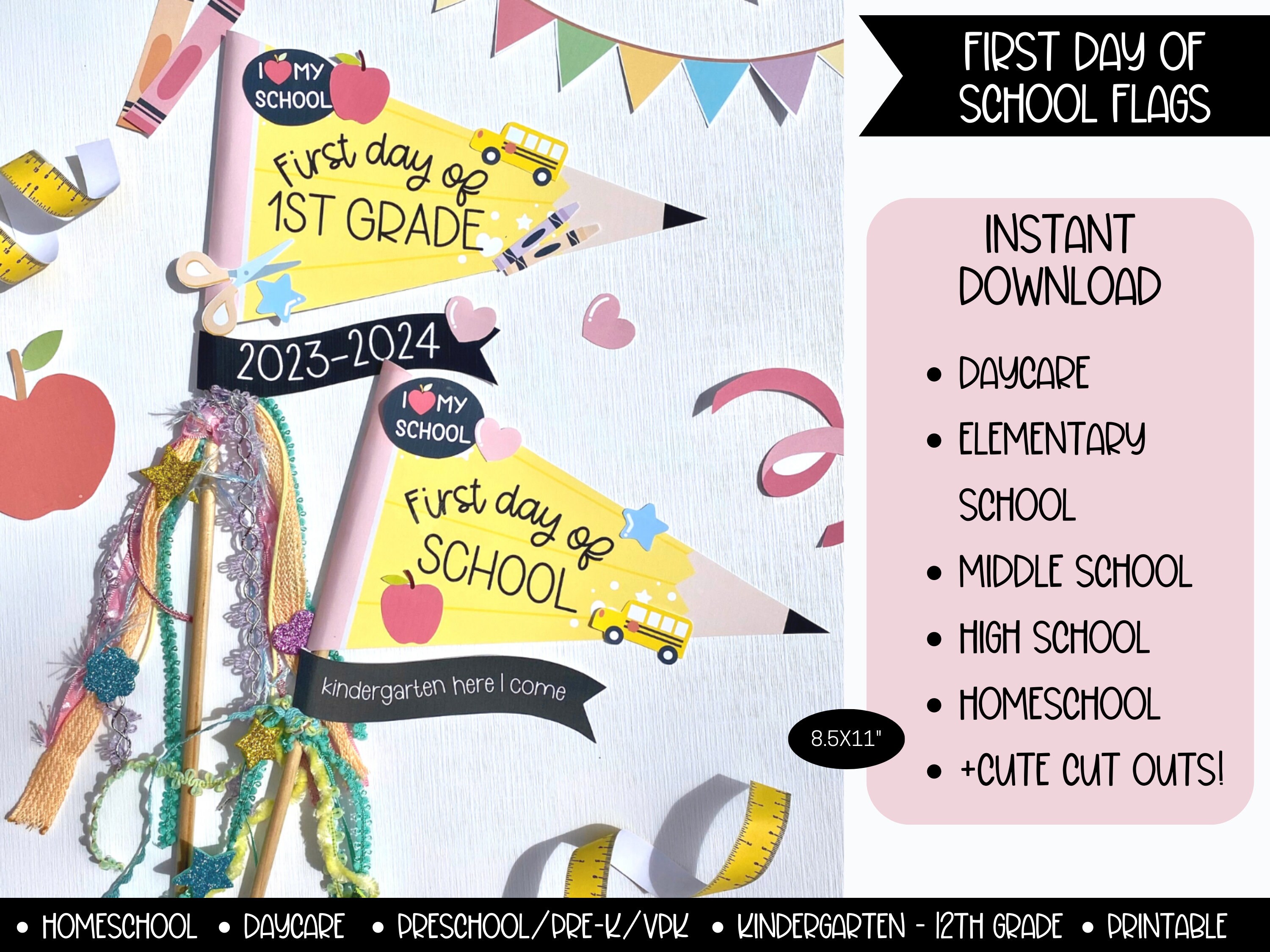 Elementary School Banners And Flags