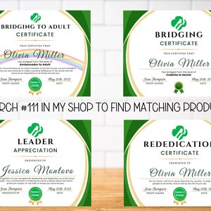 Girl Scout Completion Certificate Girl Scouts Bridging Ceremony ...