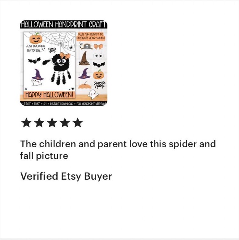 Halloween Spider Pumpkin Handprint Craft, Autumn Craft Kit for Kids ...