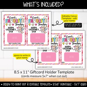 Teacher Valentine's Day Gift Card Holder Coffee Starbucks Amazon Target ...