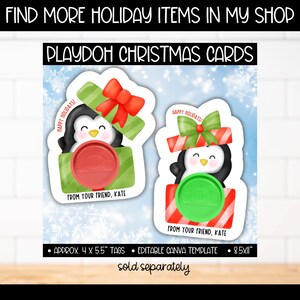 Pink Christmas School Era Gift Tag Card Template, Class Treat, Holiday ...