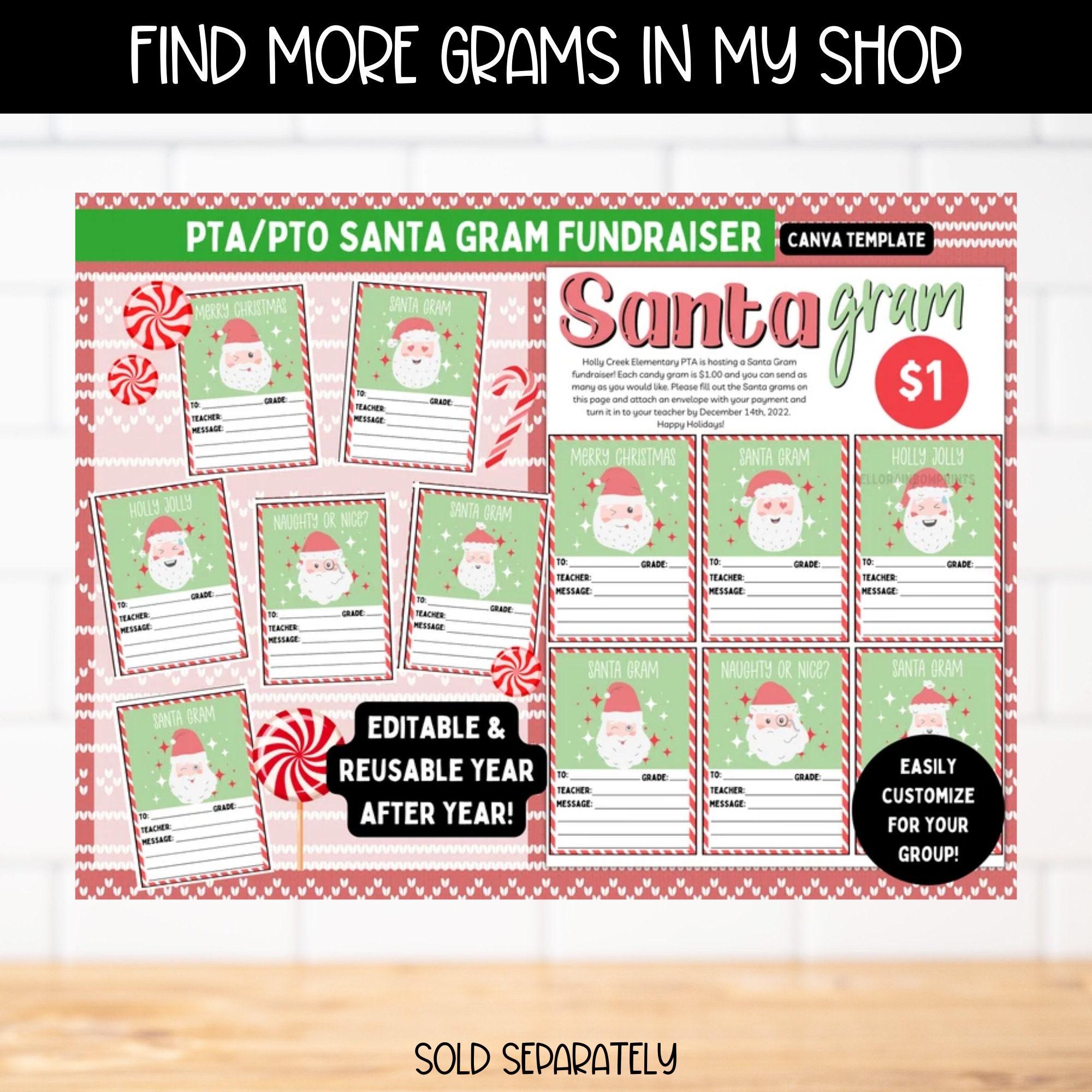 PTA PTO Inclusive Winter Grams Fundraiser Flyer Template, Classroom ...