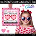 Valentine's Day Heart Sunglasses Treat Goody Bag Tag Card, Pink Boys ...
