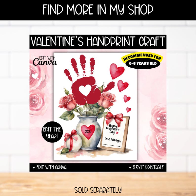 Baby's First Valentine's Day Footprint Crafts, Baby Toddler Teddy Bear ...
