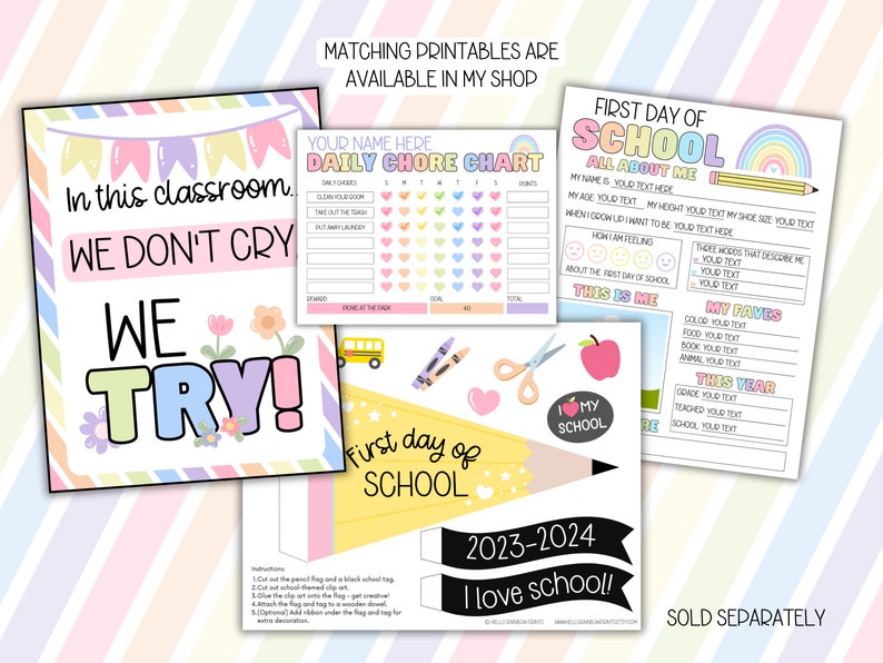 Meet the Teacher Flyer Editable Template Classroom Open - Etsy