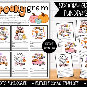 PTA PTO Boo Gram Flyer Template School Fundraiser Ideas Boo - Etsy