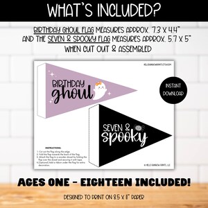 Halloween Birthday Boo Basket Flag Printable Boo Basket - Etsy
