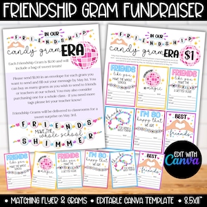 Friendship Bracelet Candy Grams Fundraiser Flyer Bundle, Halloween Boo ...