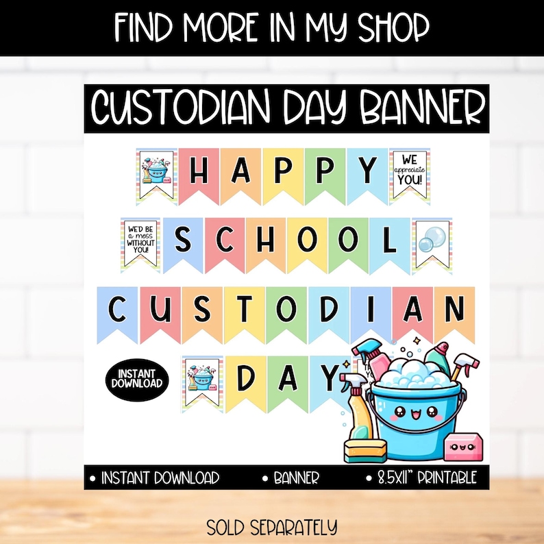 Custodians Appreciation Day Gift Tags, PTA PTO Gifts, World's Best ...