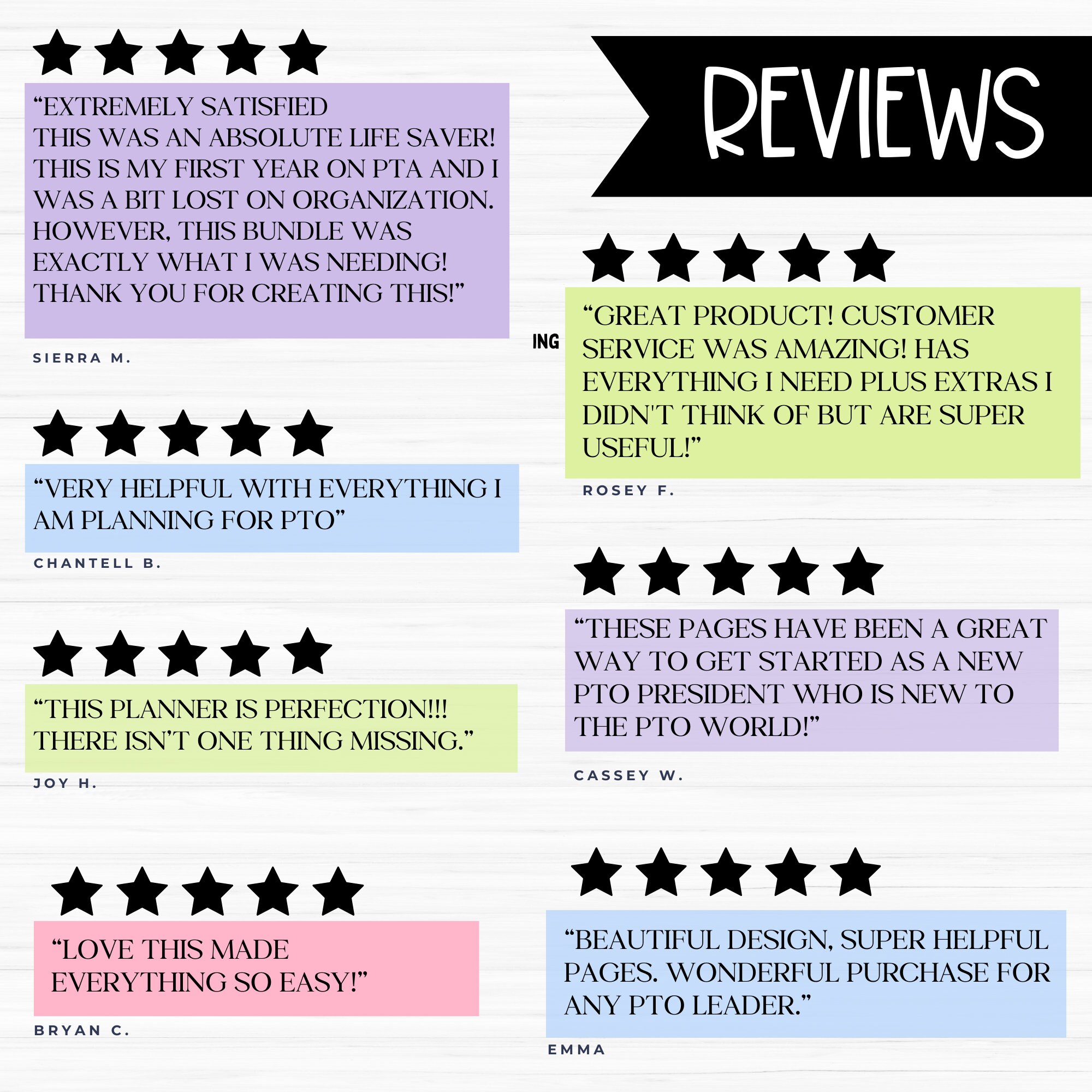 Editable in My PTO President Era Binder Planner Bundle, Pop Star PTO ...