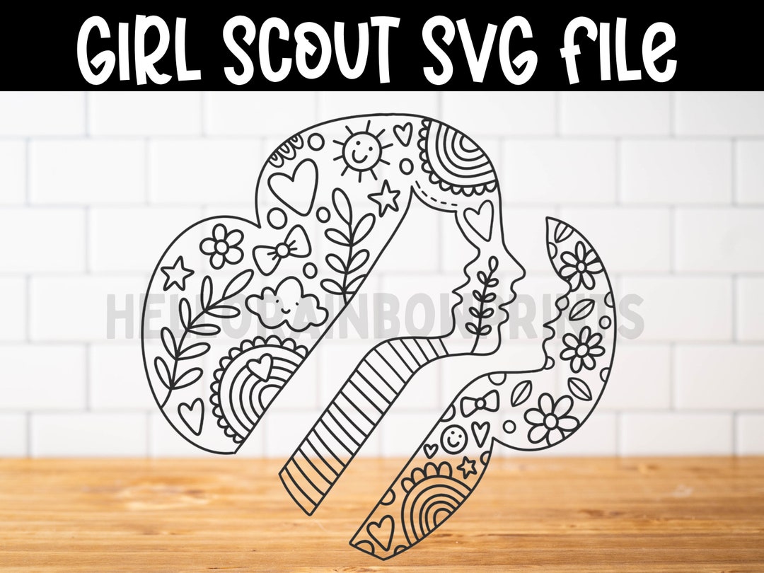 2024 Girl Scout Cookie Trefoil SVG PNG Shirt Cut File Girl Scouts ...