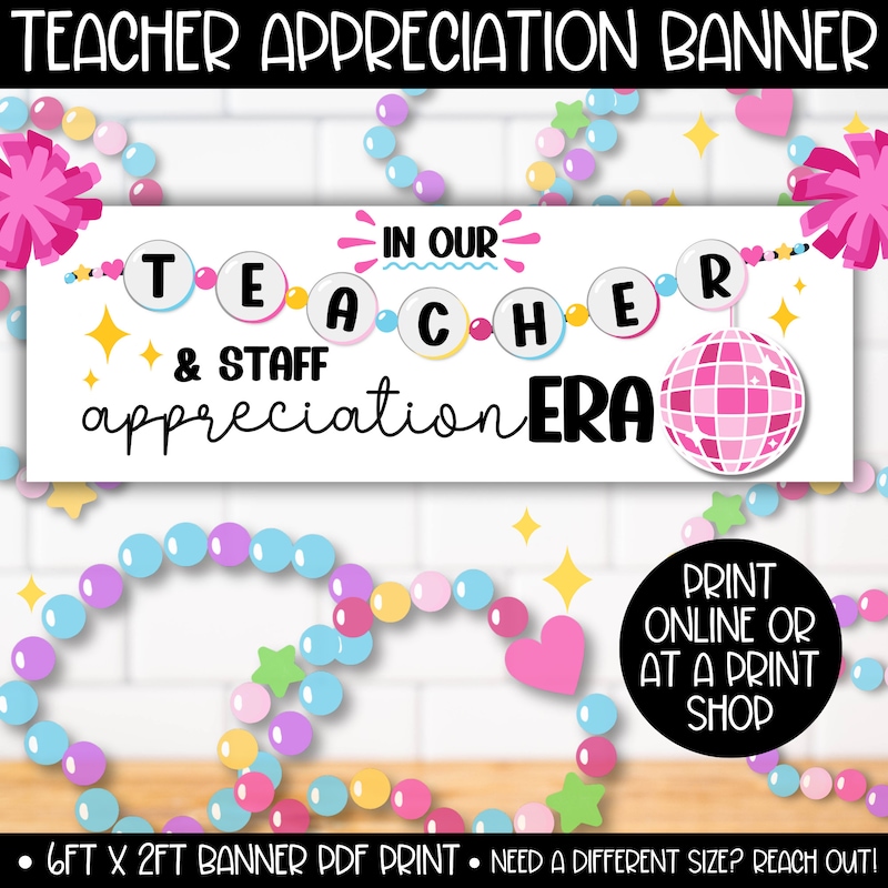 Teacher Banner - Etsy