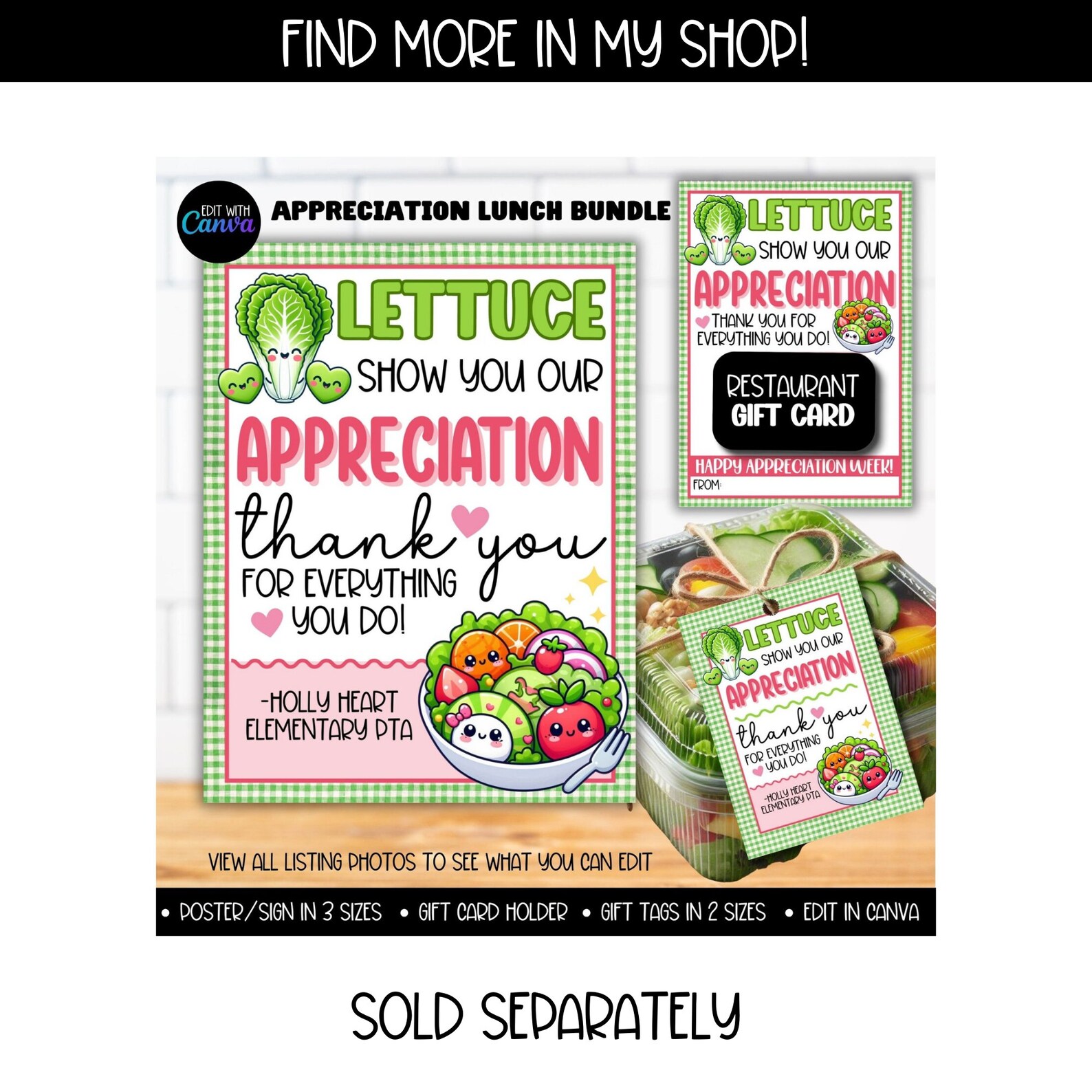 Baked Potato Bar Teacher Staff Appreciation Week Lunch Poster Sign ...