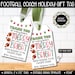 Football Coach Christmas Gift Tag Card, Coach Sport Gym Staff ...