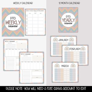 EDITABLE PTO President Leader Binder Template Bundle, PTO Membership ...