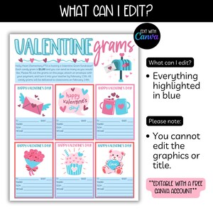 Valentine's Day Fundraiser Flyer Forms Tag Template PTA PTO Fundraising ...