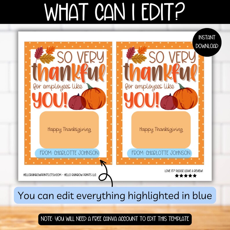 Thanksgiving Employee Appreciation Gift Card Holder, Thanks Giving Card ...