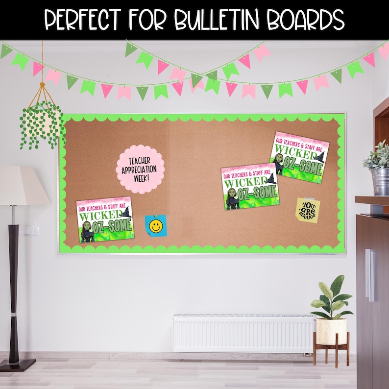 Wicked Teacher Appreciation Week Theme Poster Sign, Wizard of Oz Staff ...