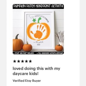 Pumpkin Handprint Printable Art Craft, Homeschool Craft, Kids Fall Art ...