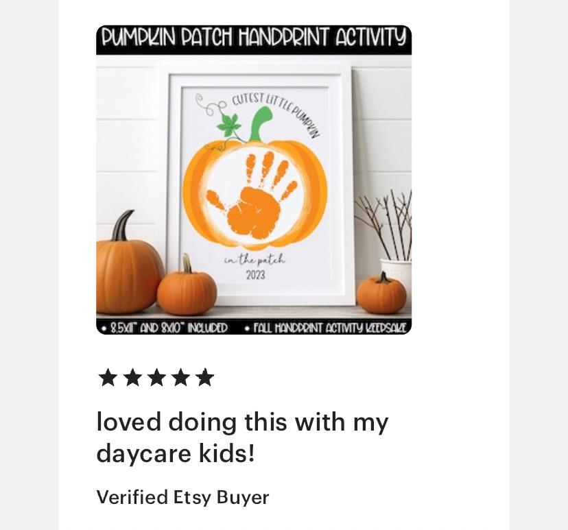 Pumpkin Handprint Printable Art Craft, Homeschool Craft, Kids Fall Art ...